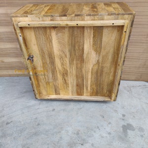 Wooden Coffee Table Wood Square Box Style Coffee Table - Etsy