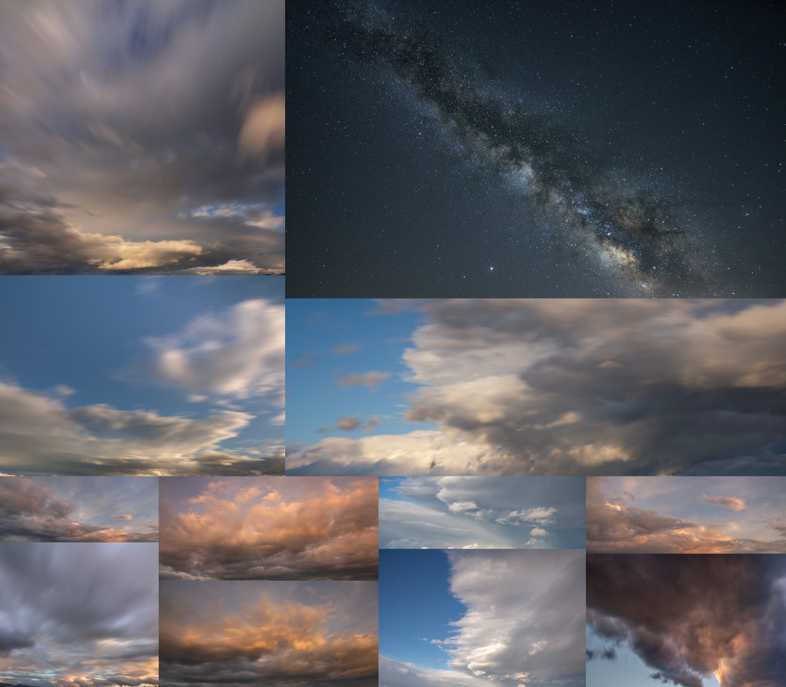 SKY PHOTO OVERLAYS 42 High-resolution Photoshop Skies, Skies Photo ...