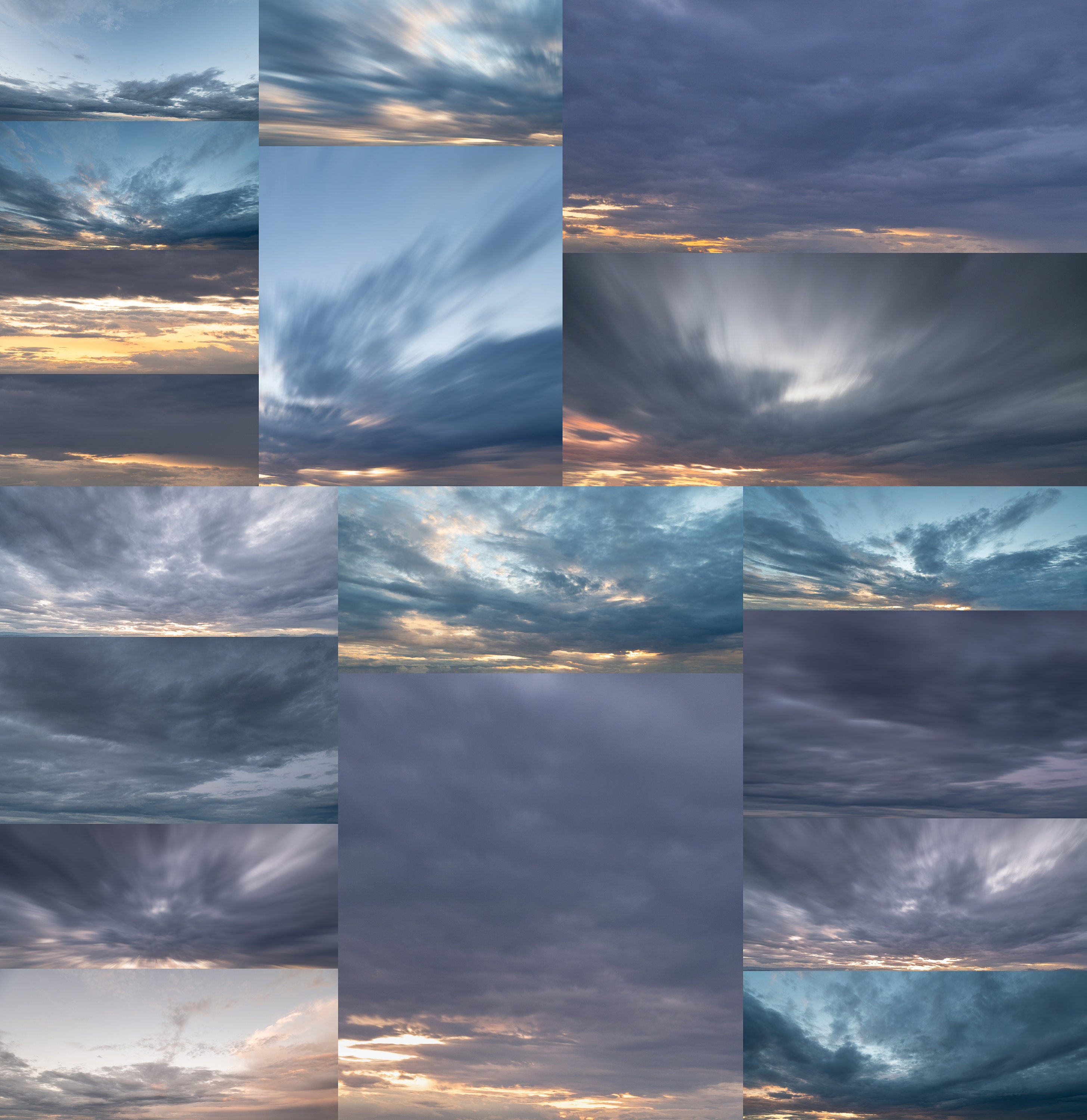 SUNSET SKY PHOTO Overlays - 50+ Realistic Golden Hour Sky Photo ...