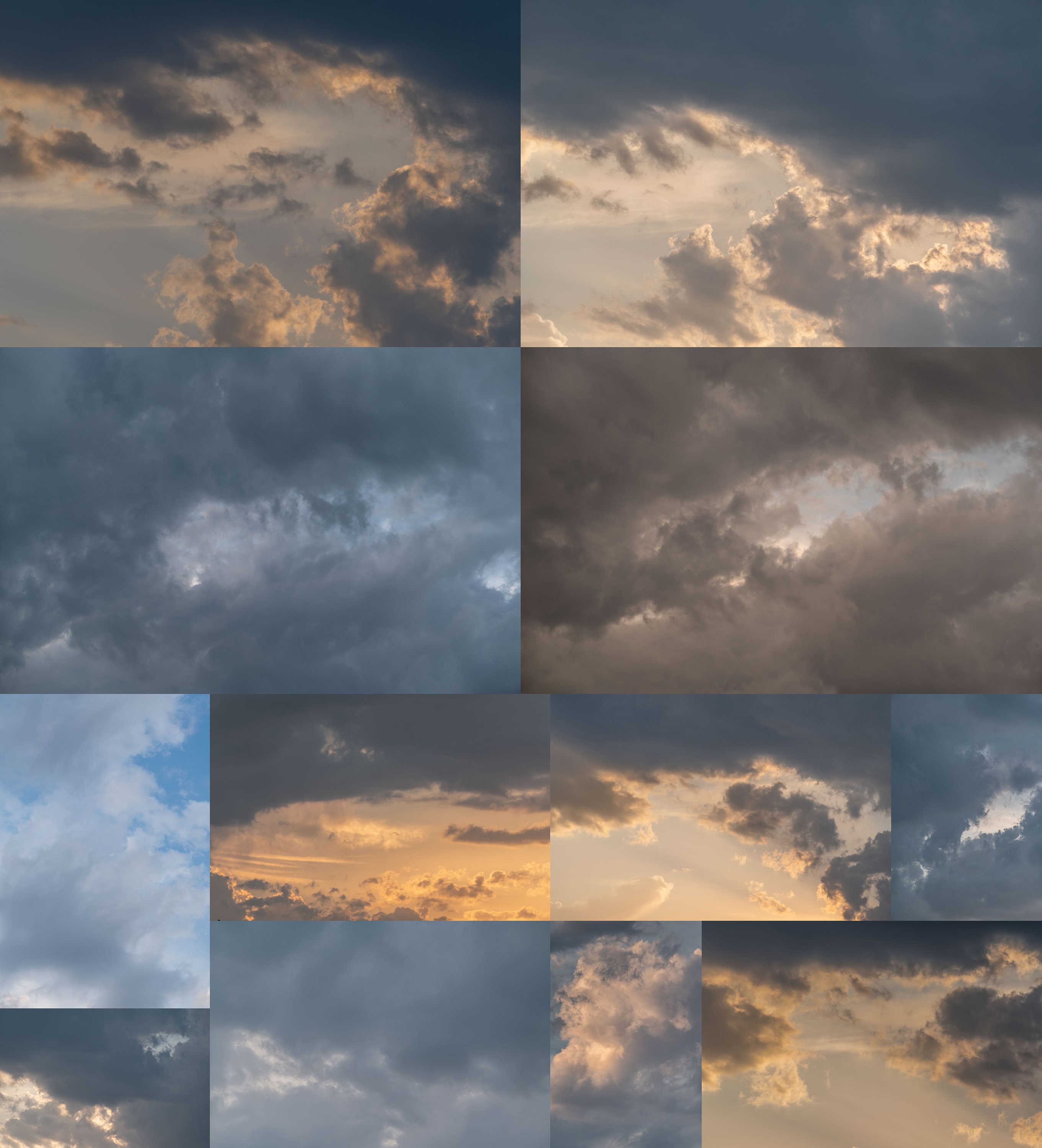SKY CLOUDS OVERLAYS - 60 Sky and Clouds Photo Overlays, Sky Overlays ...