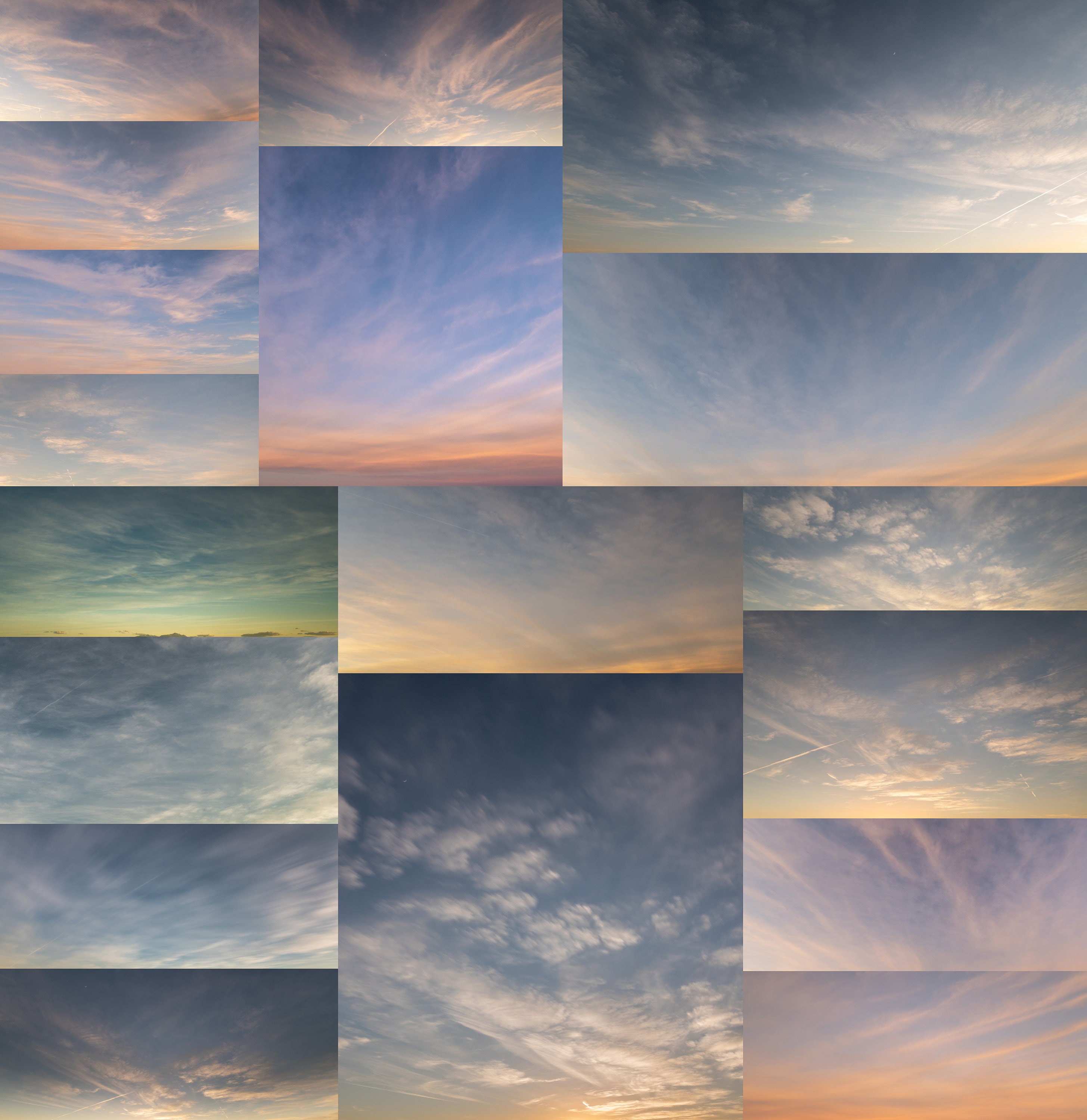 SUNSET SKY PHOTO Overlays - 50+ Realistic Golden Hour Sky Photo ...