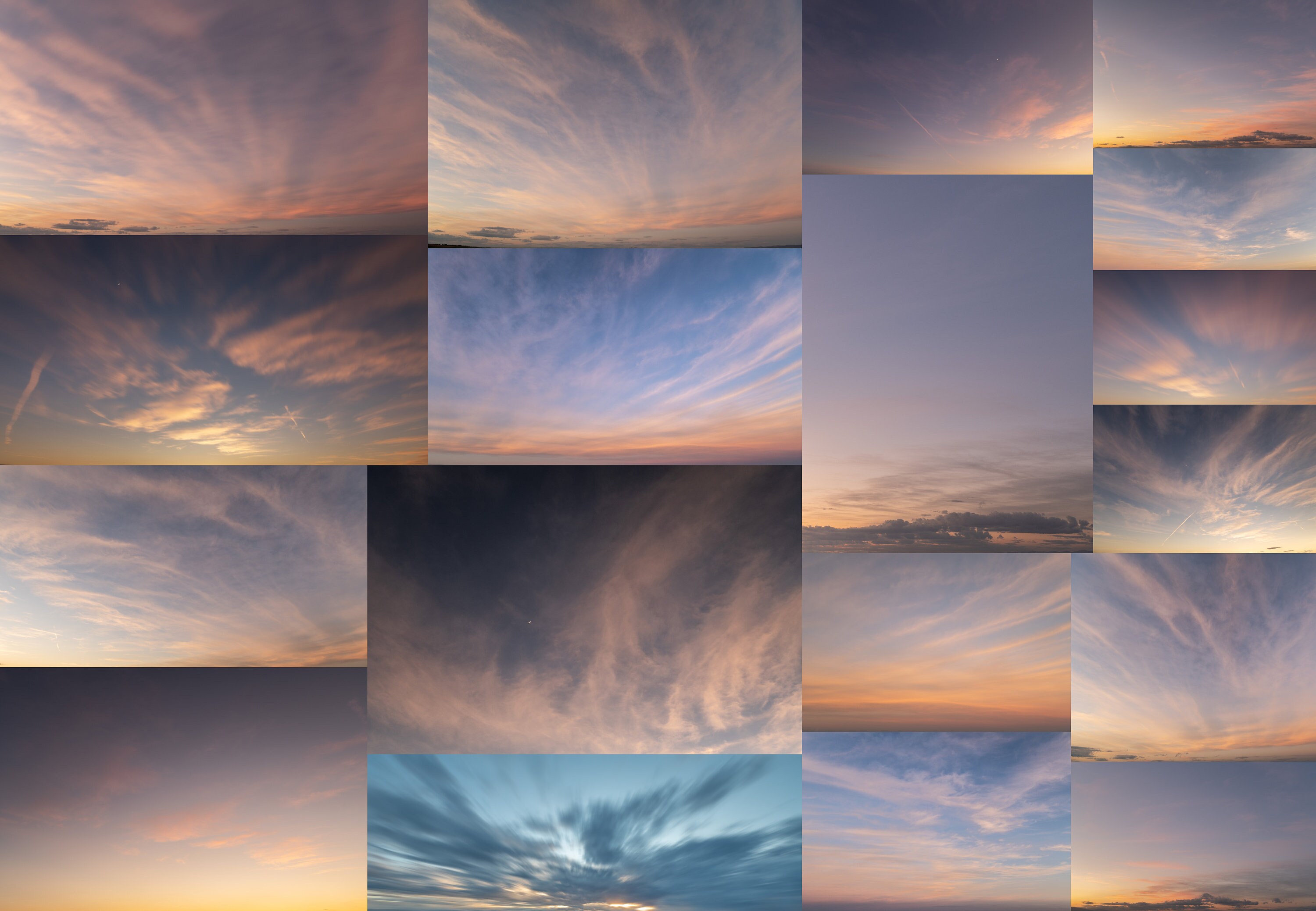 SUNSET SKY PHOTO Overlays - 50+ Realistic Golden Hour Sky Photo ...