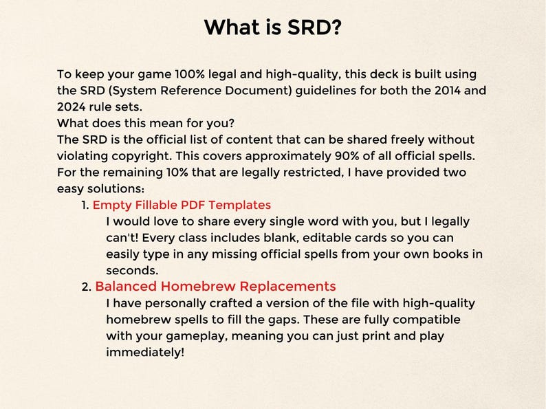 Illustrated Warlock Spell Cards Dnd 5e - 2024 and 2014 SRD - Tarot Size ...
