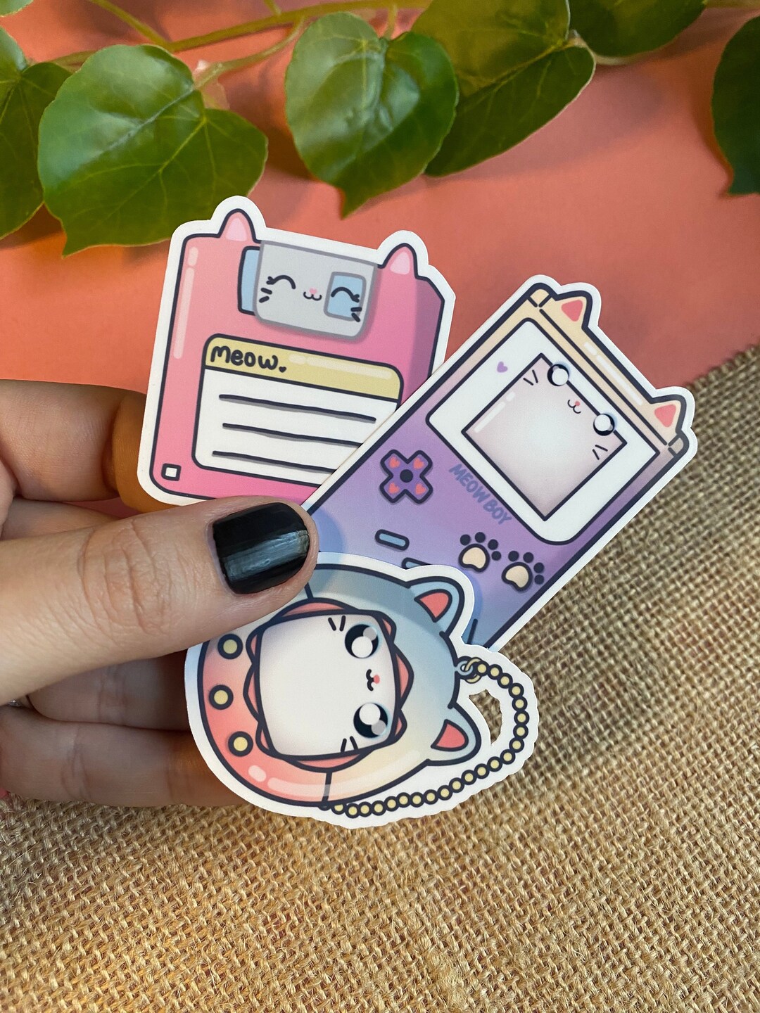 90’s Nostalgia Cat Sticker - Gaming Stickers - Vinyl Sticker Decal for ...