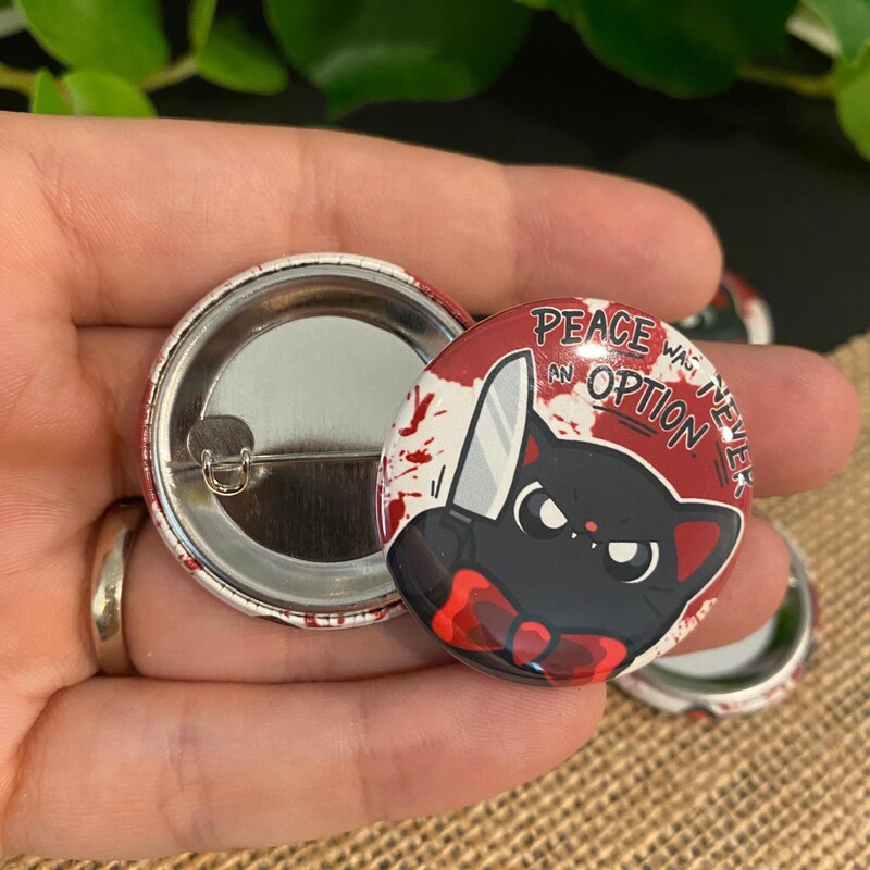 Angry Cat Pin - Etsy