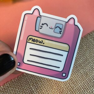 90’s Nostalgia Cat Sticker - Gaming Stickers - Vinyl Sticker Decal for ...