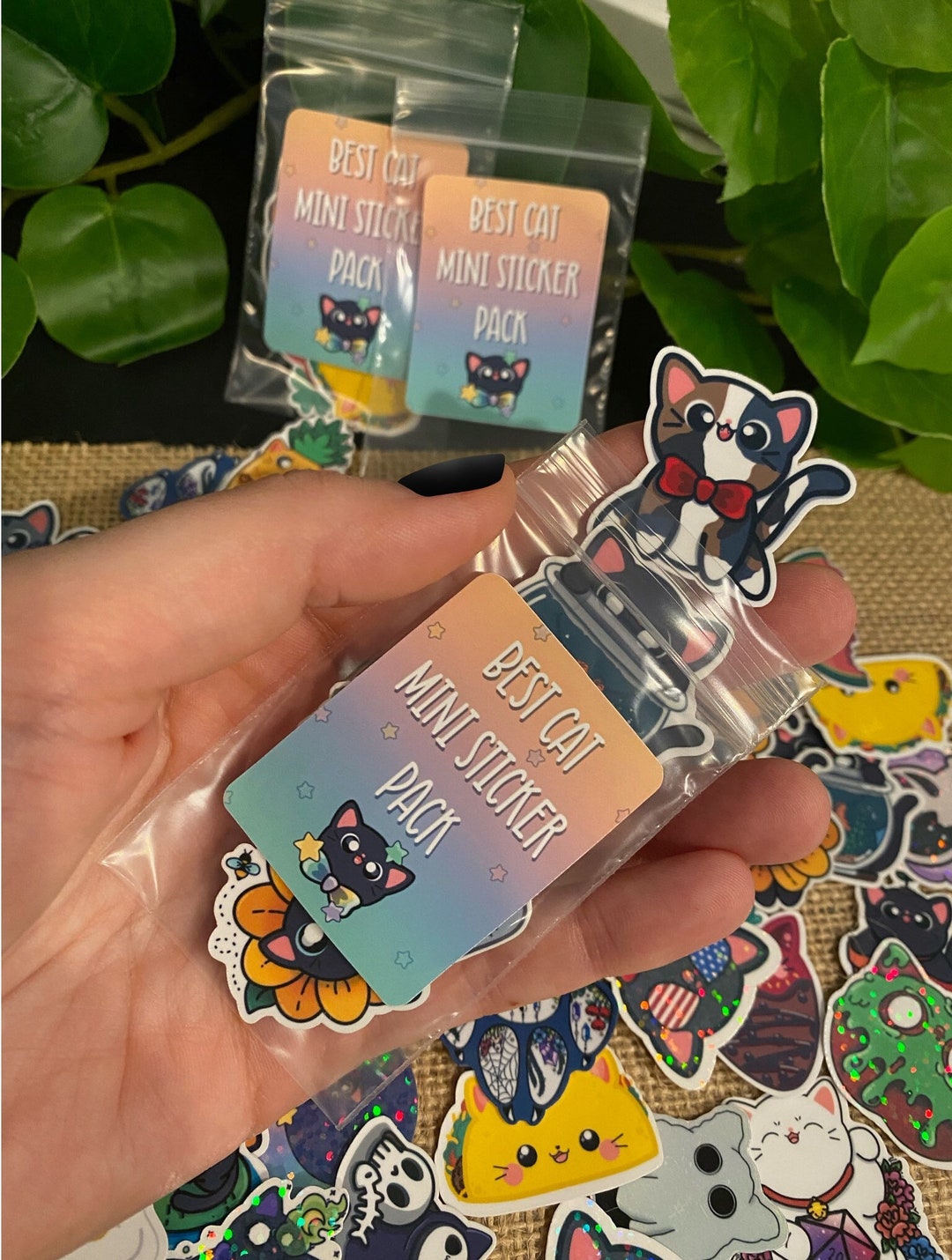 Assorted Mini Cat Sticker Pack - Space Fillers - Vinyl Sticker Mystery ...