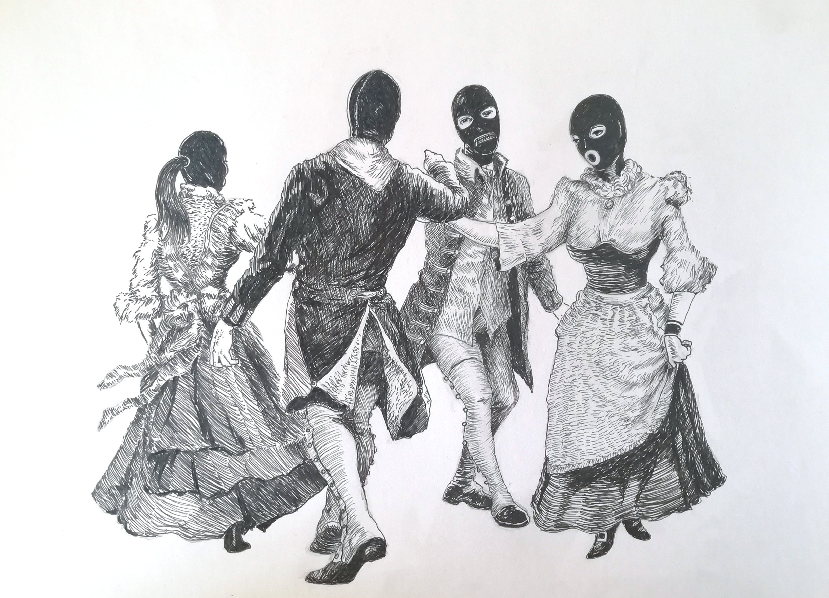 The Gimp Ball Victorian S&M Art B/W Art Print Numbered and Signed ...