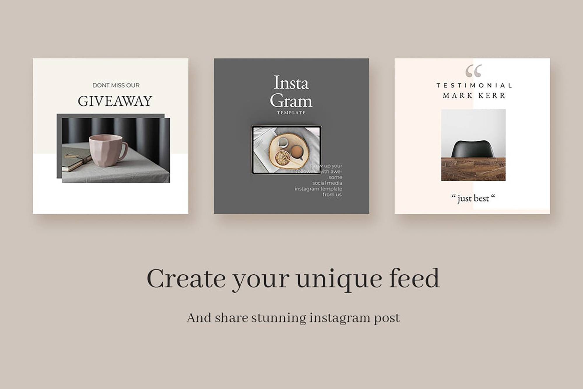 Insta Template for Content Creator. Instagram for Content - Etsy