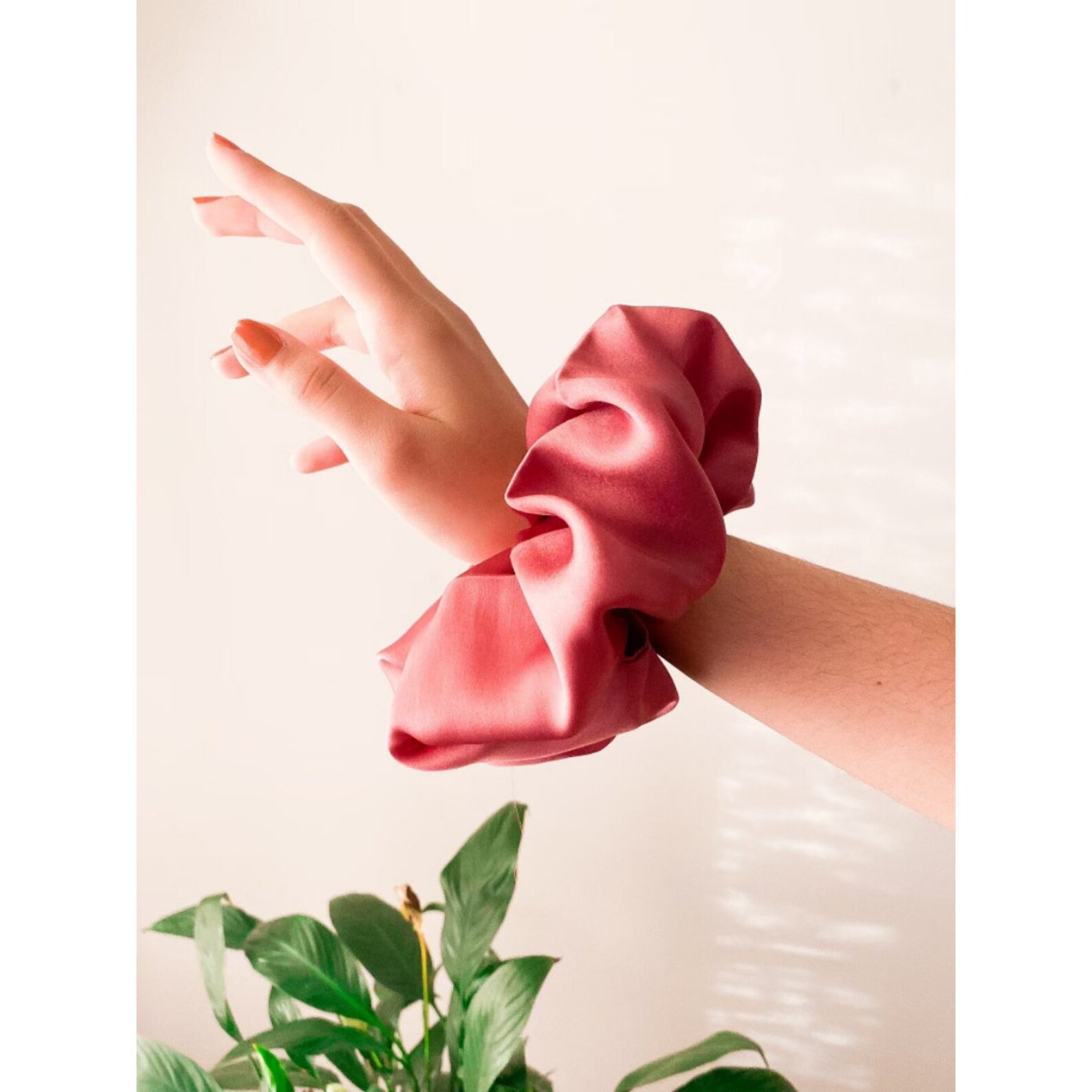 Silk Satin Scrunchies | Soft Hair Tie | Smooth Hair Scrunchies | Large ...