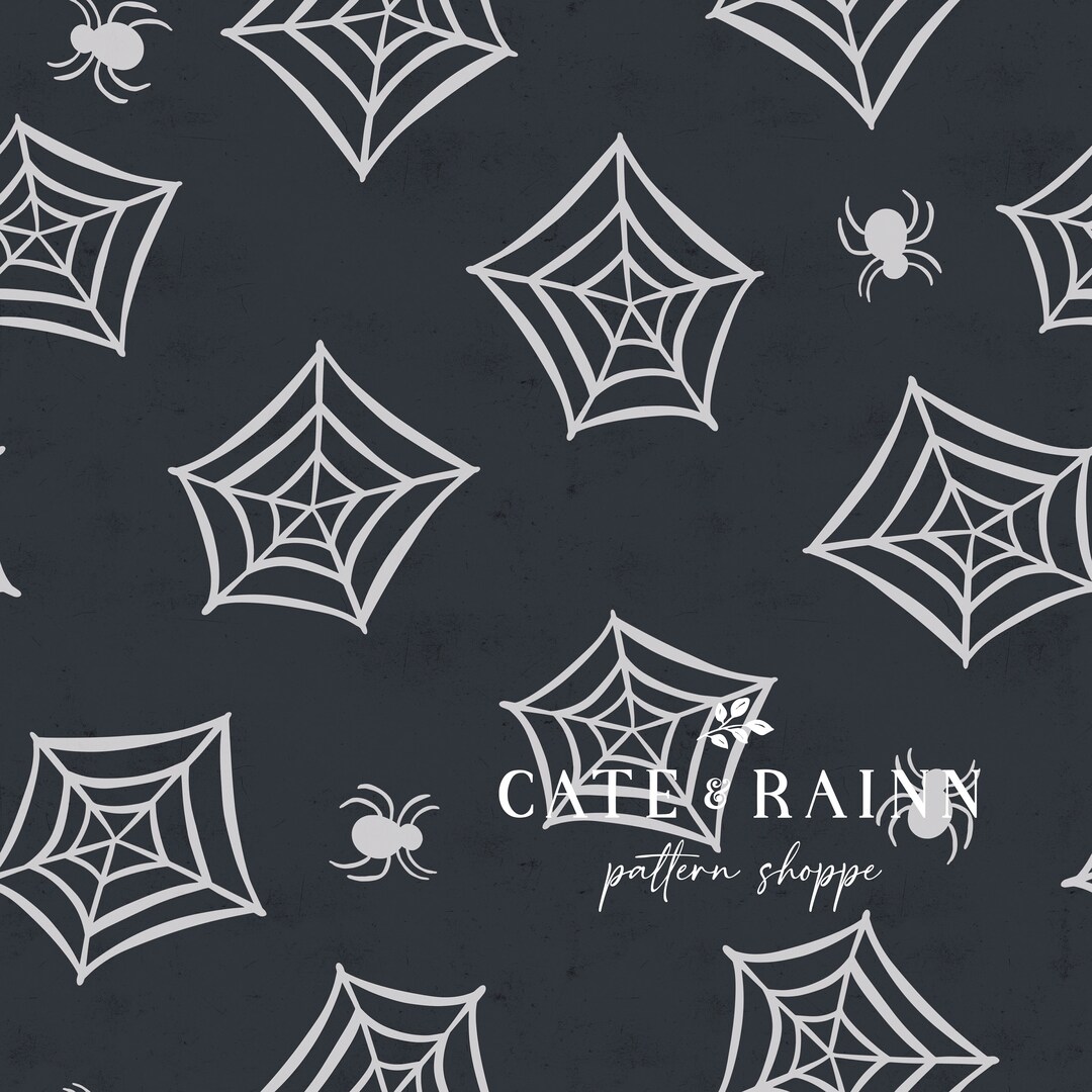 Halloween Spider Web Pattern Seamless Pattern Repeat - Etsy