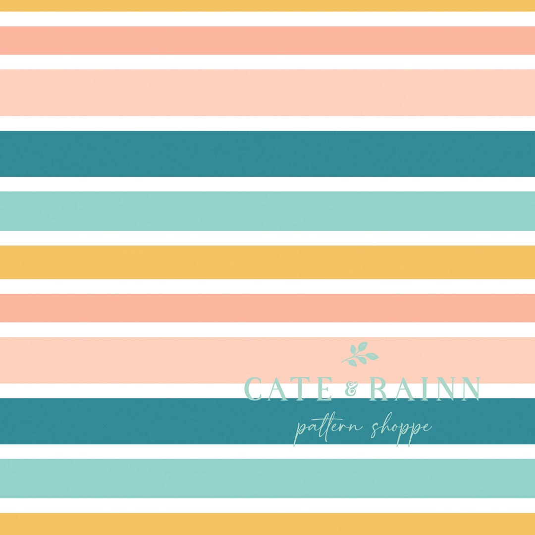 Summer Stripes Pattern / Bright Colors / Repeating Pattern / - Etsy UK