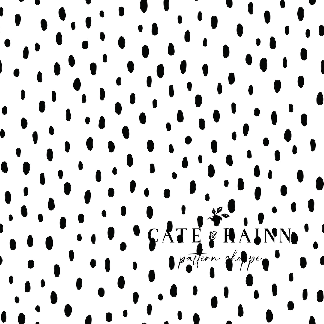 Black And White Polka Dot Background