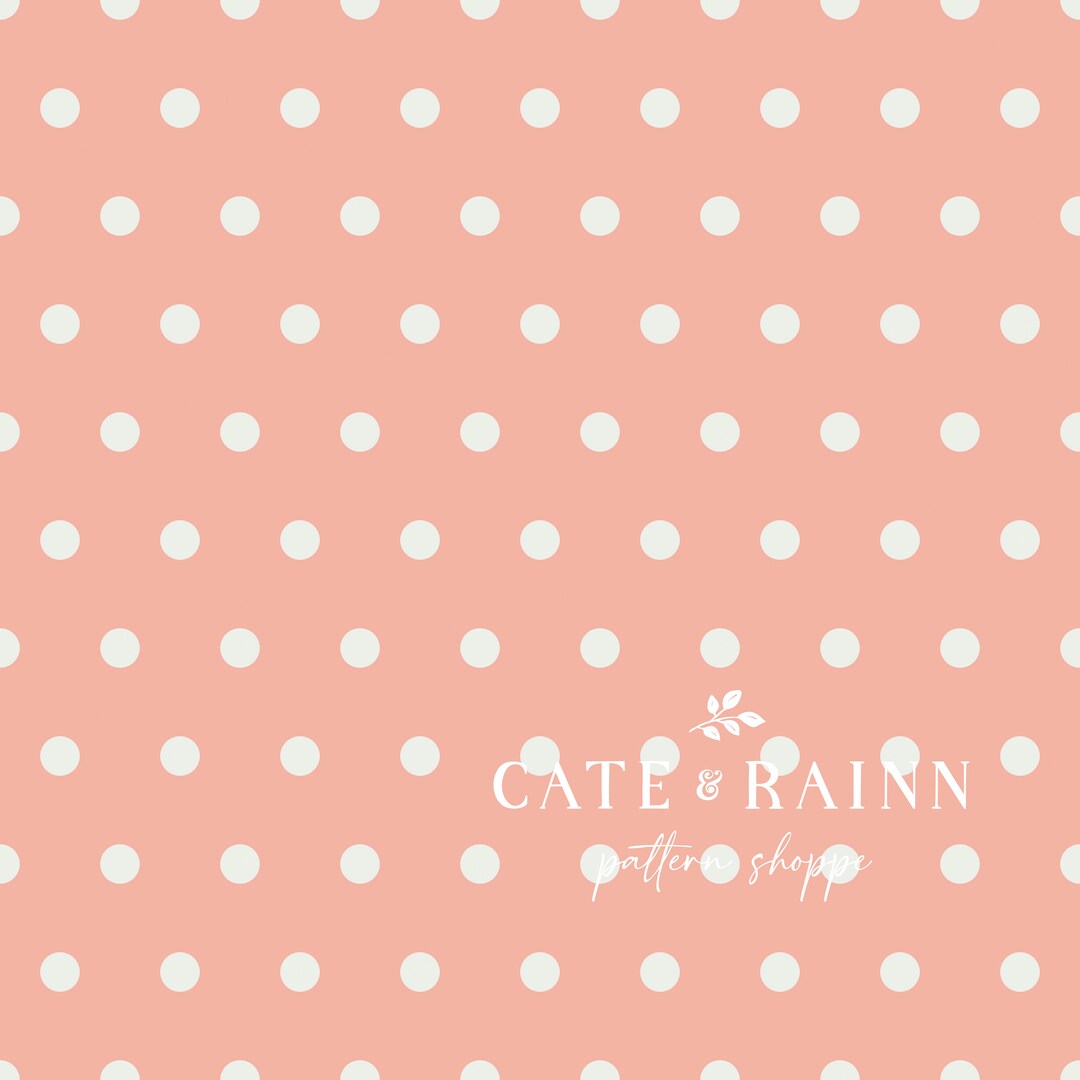 Pink Polka Dot Seamless Pattern, Seamless File for Commercial Use ...