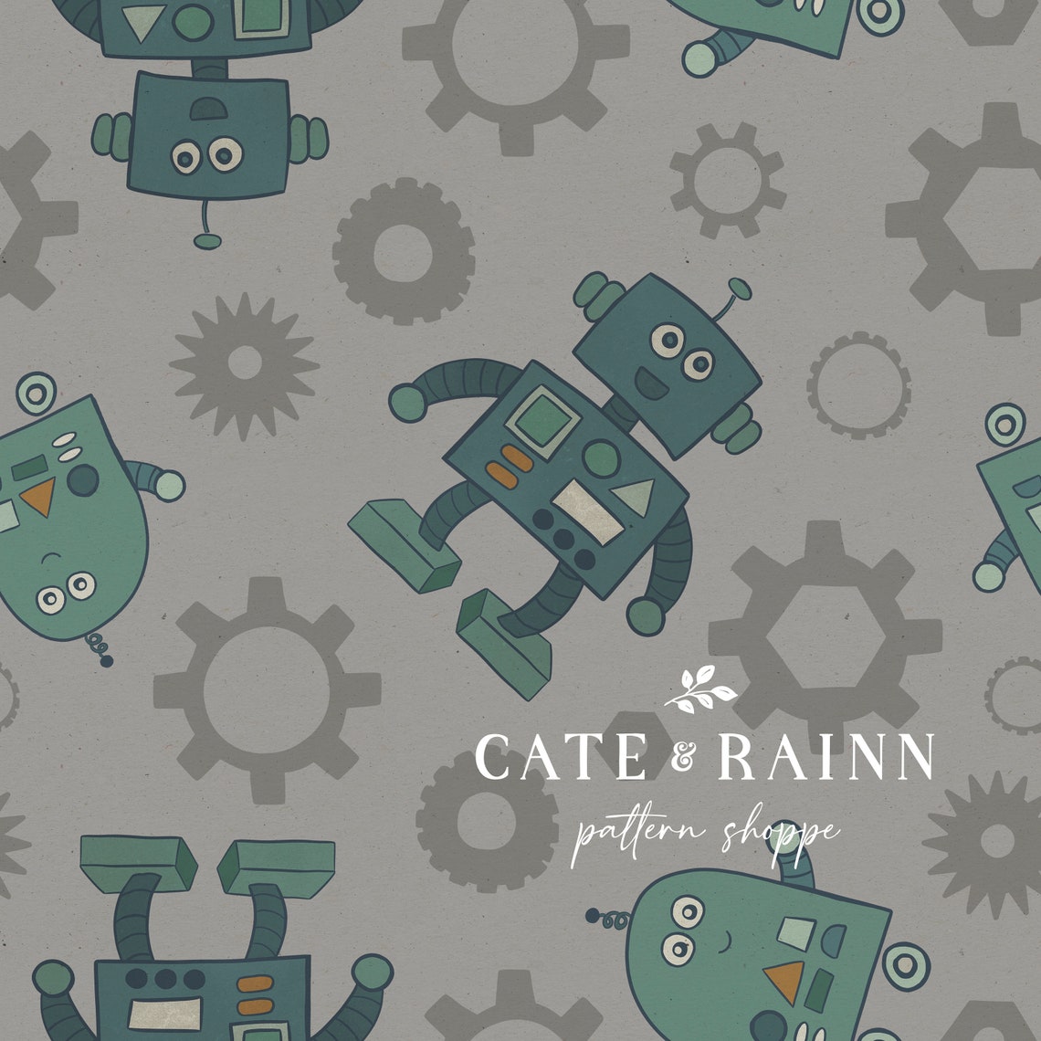 Robot Seamless Pattern Retro Repeat Pattern File Seamless - Etsy