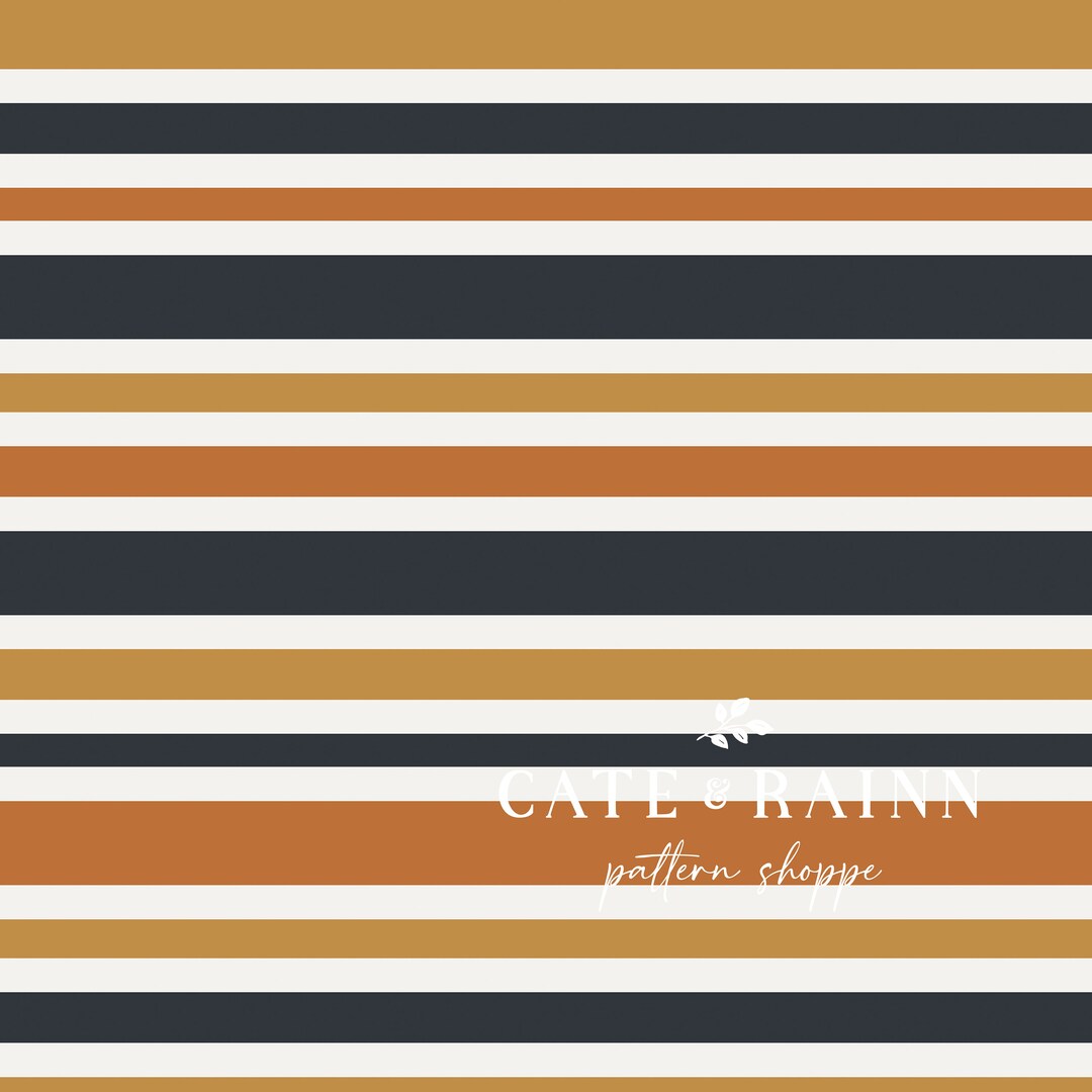 Halloween Wide Stripe Pattern, Candy Corn Stripe Seamless Pattern ...