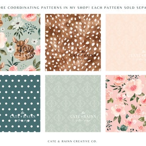 Pink Deer Spots Seamless Pattern Pink Fawn Fur Pattern for - Etsy