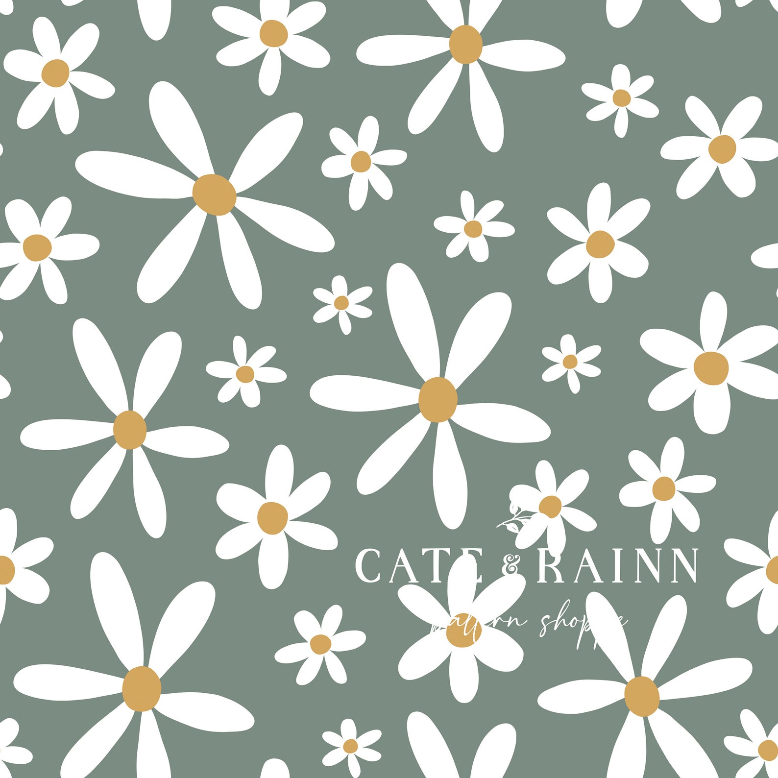 Vintage Daisy Pattern Retro Daisies Seamless Pattern Repeat - Etsy