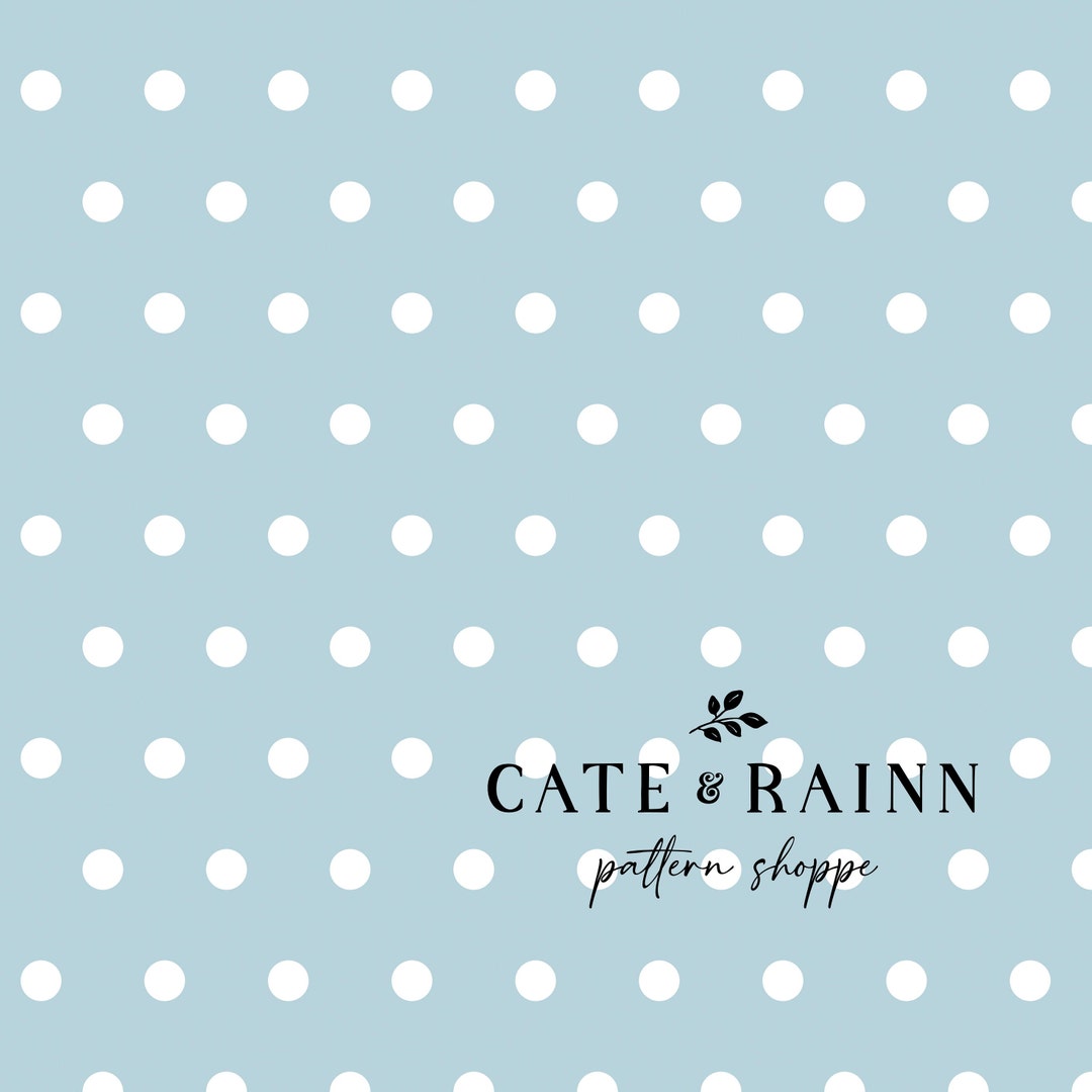 Light Blue Polka Dot Seamless Pattern, Americana Seamless Pattern for ...