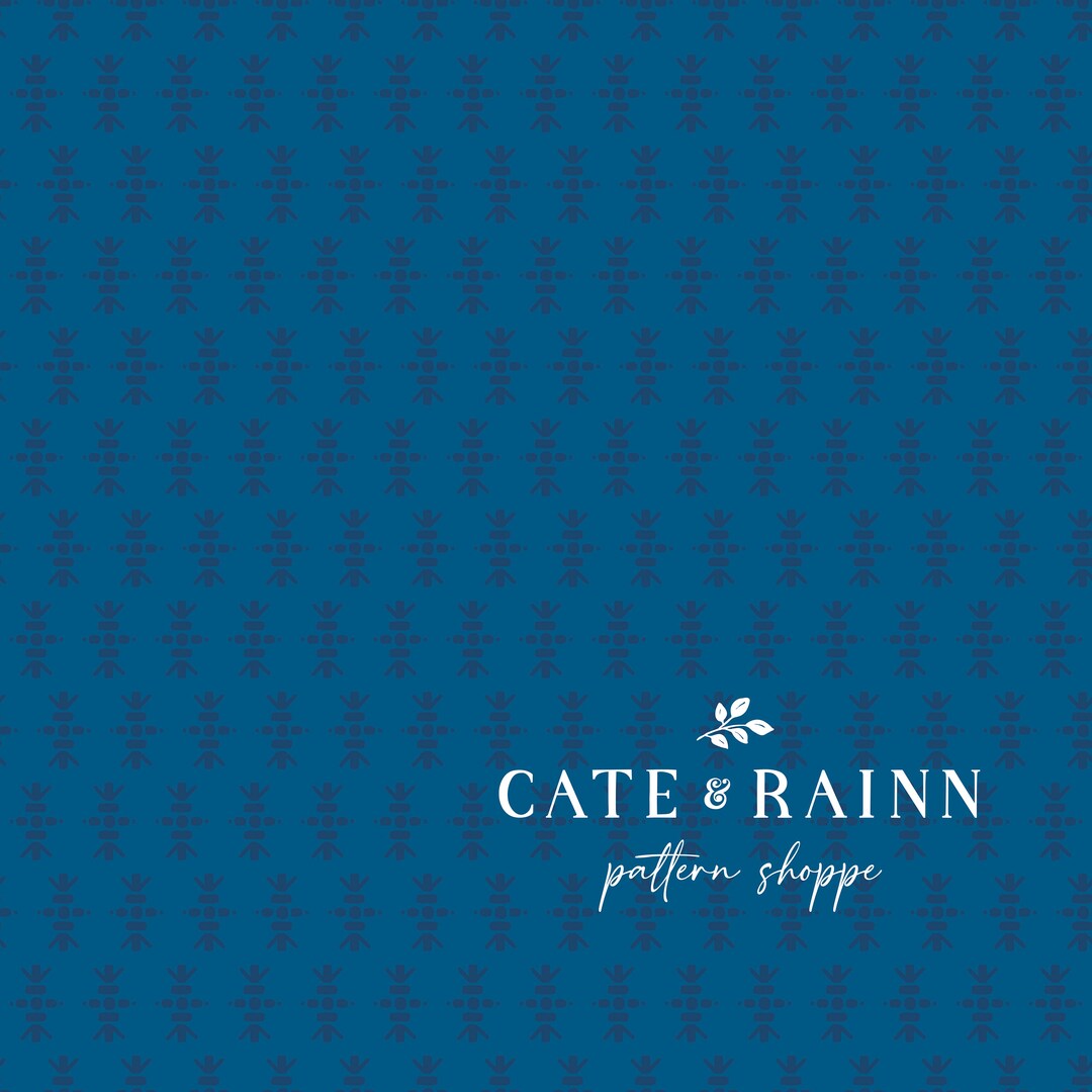 Royal Blue Boho Tribal Pattern, Seamless Repeat Pattern, Digital Paper ...