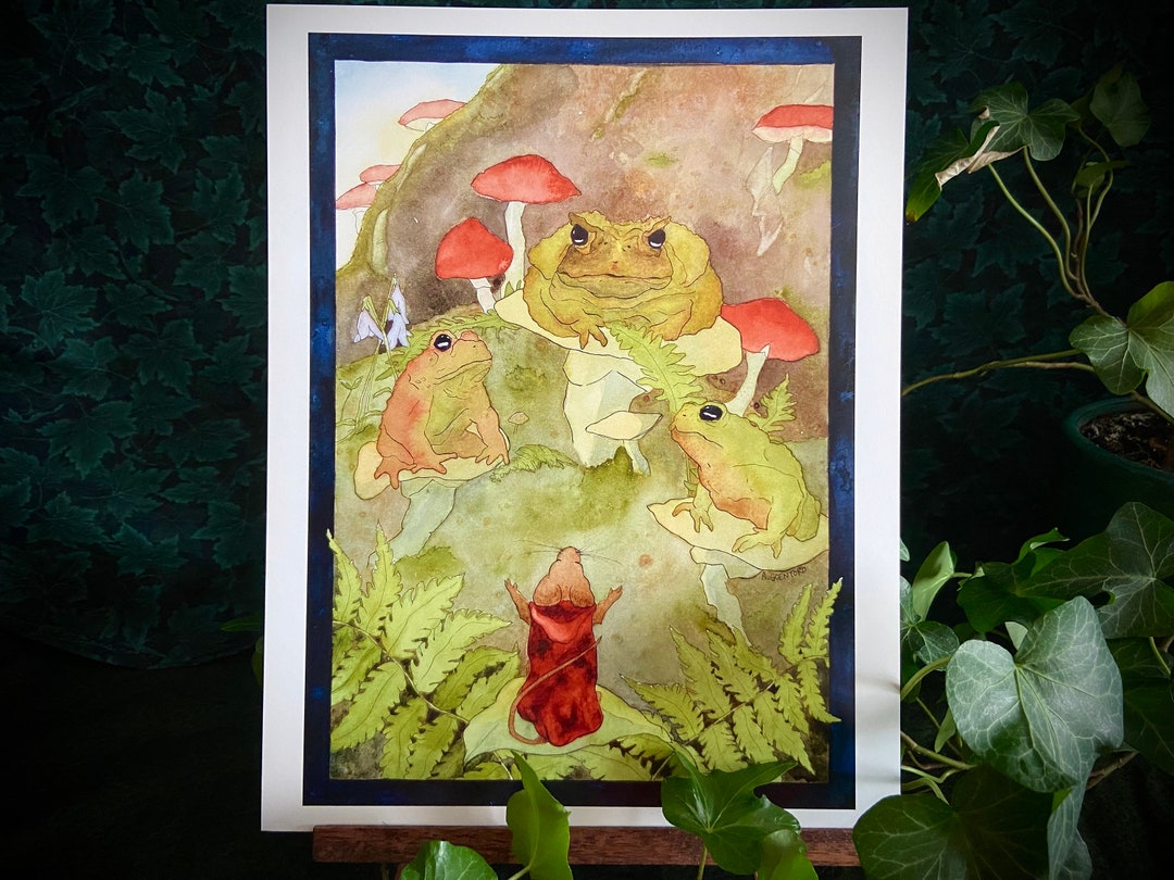 Toad Council Print ~ Toads Singing Mouse Adventurer Frog Symphony ...