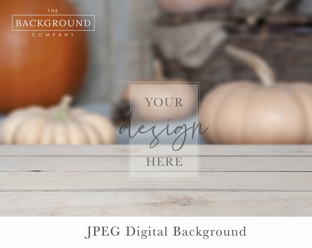 Fall Background Mockup | Pumpkin Background Mockup | Fall Product ...
