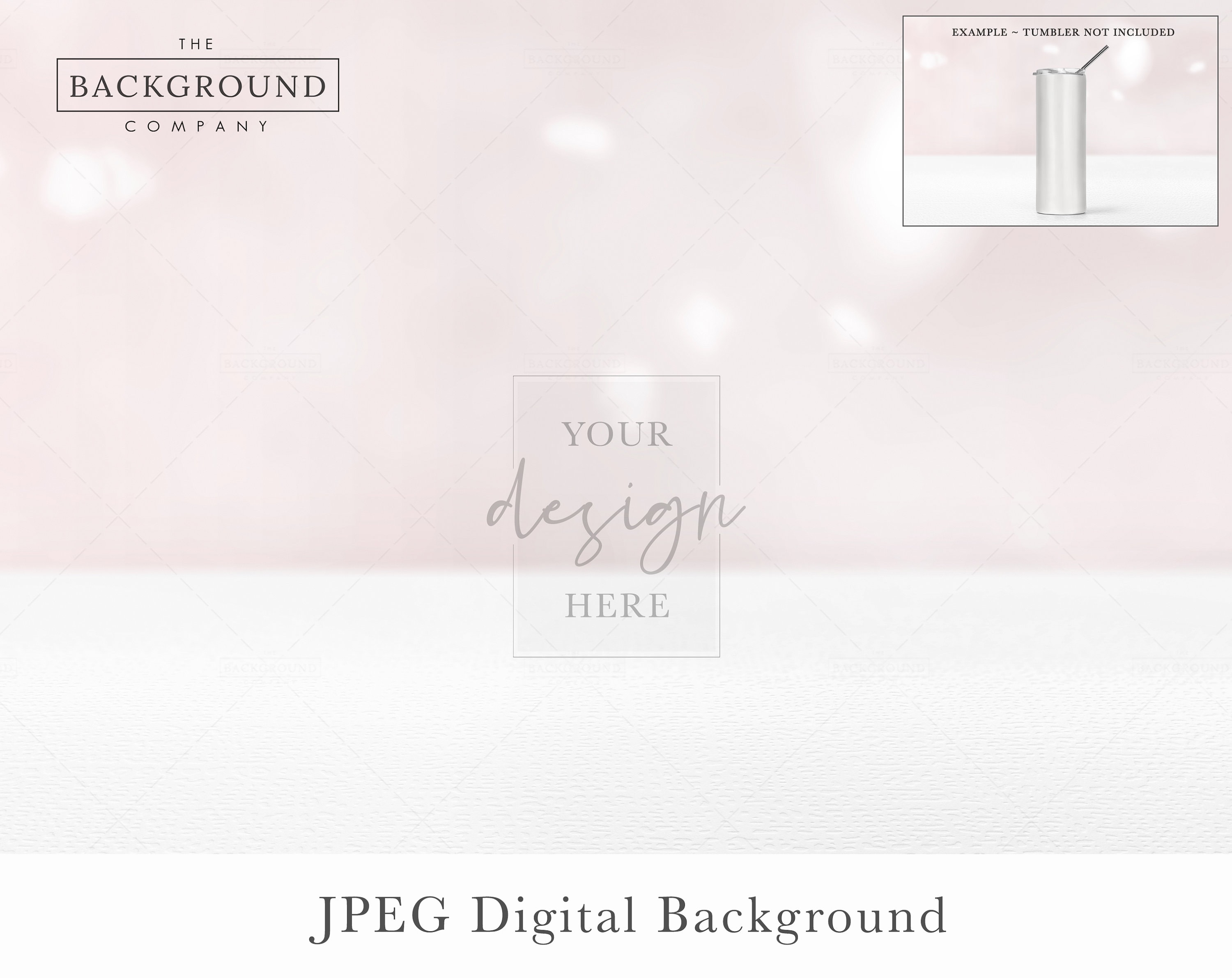 Baby Pink Digital Background | Pink Bokeh Background | Feminine ...