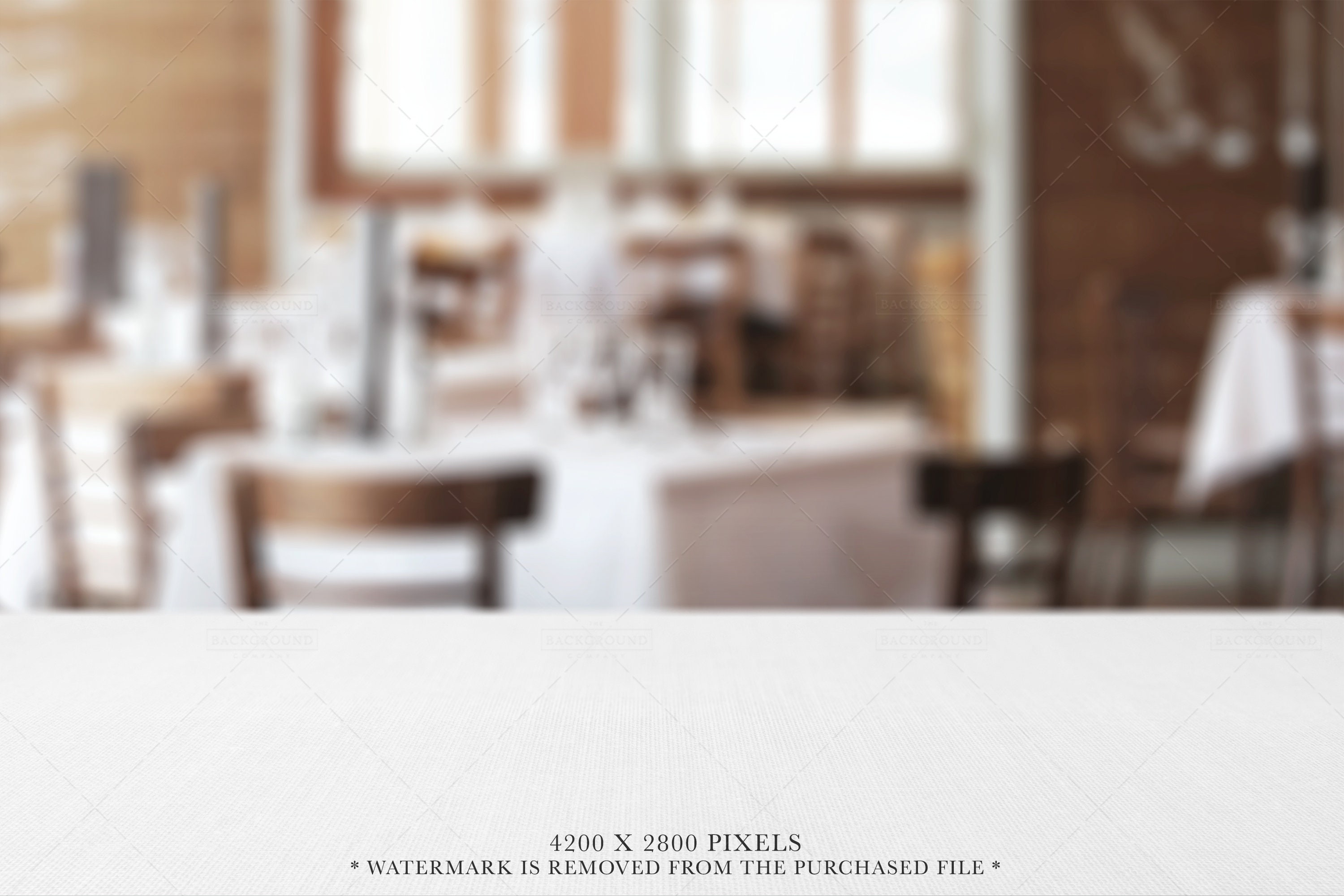 Restaurant Table Background White Tablecloth Background Restaurant ...