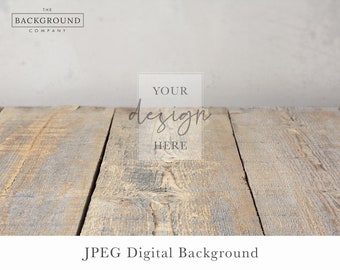White Wooden Table Background for Mug Mockup | Rustic Wood Table ...