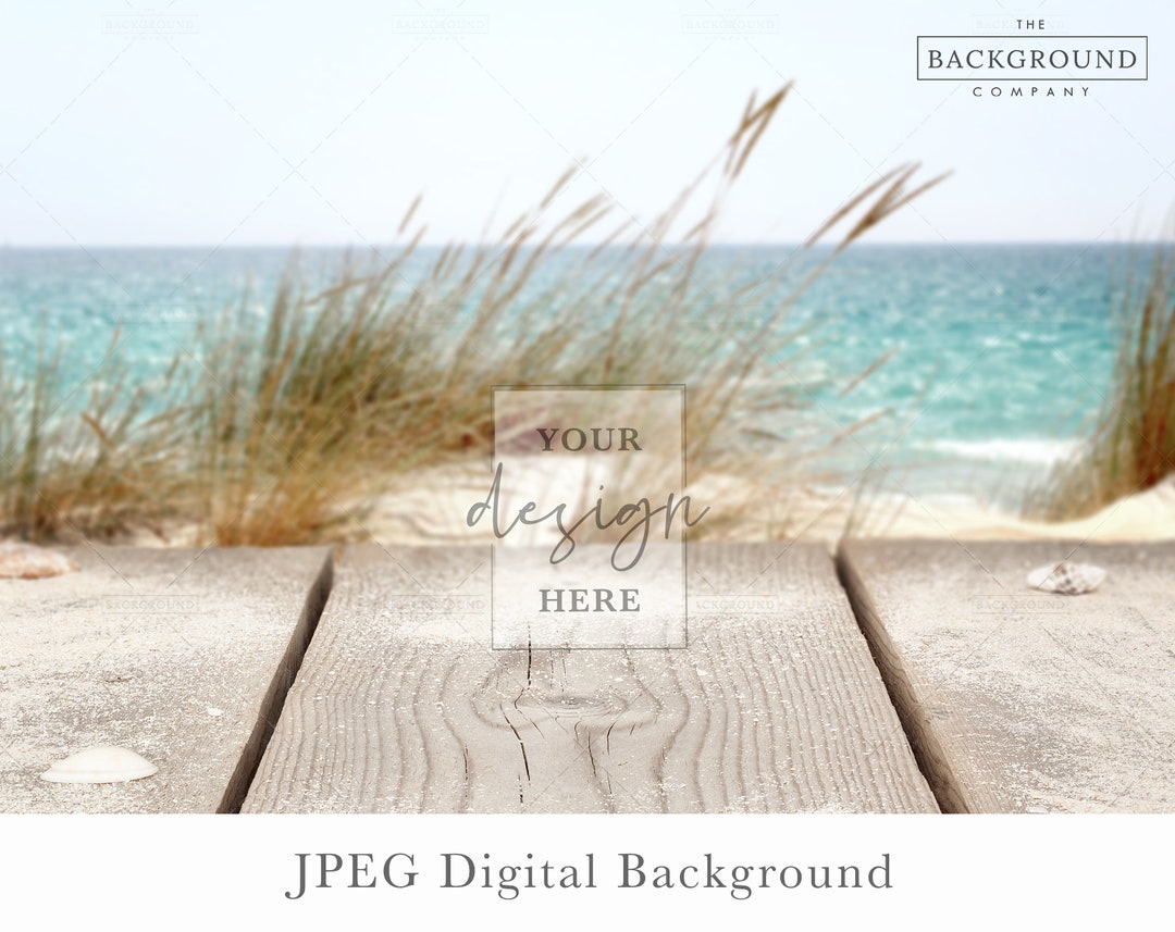 Beach Background Mockup | Summer Background Mock up | Boardwalk ...