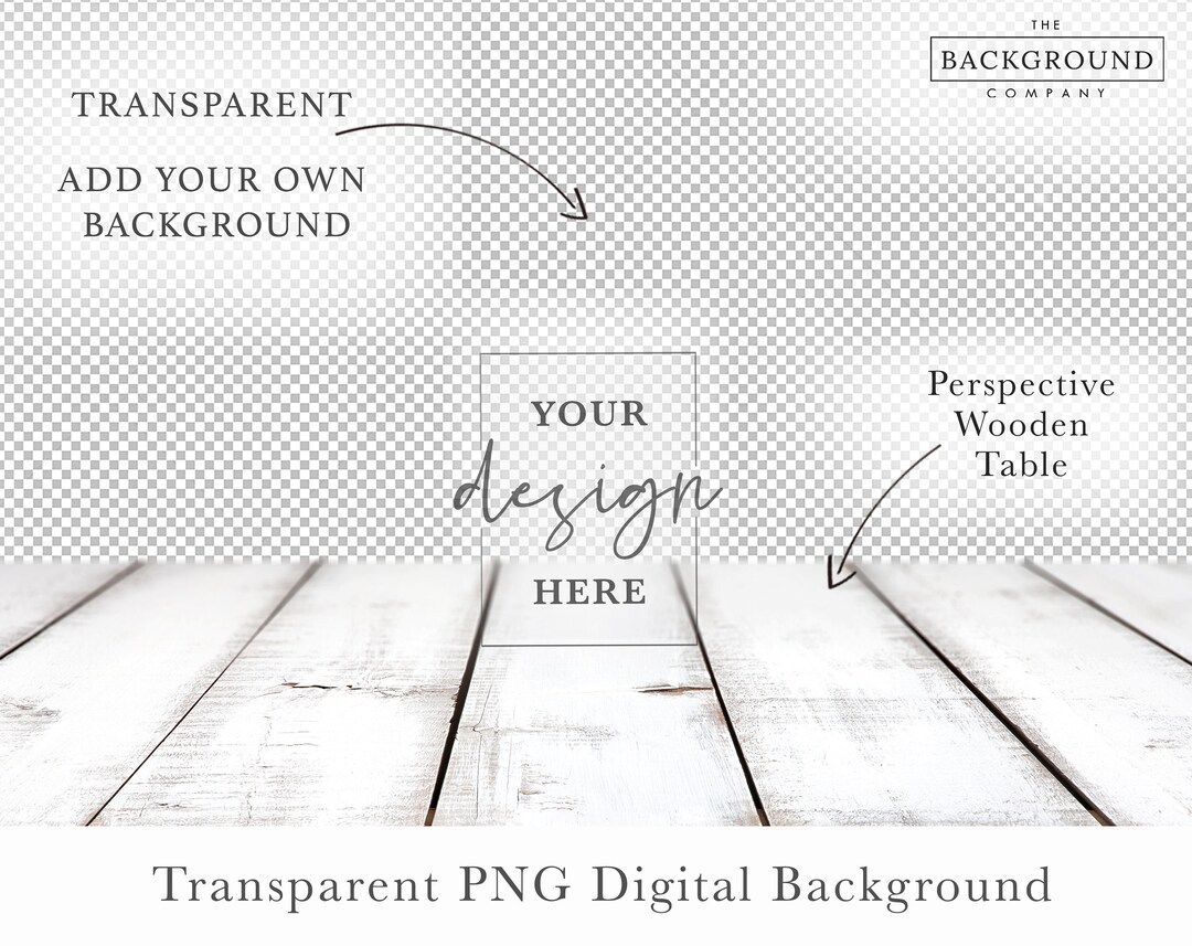 White Wooden Table Mockup With Customizable Background | Custom ...
