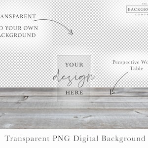 Customizable Wooden Table Mockup | Transparent Background Mockup ...