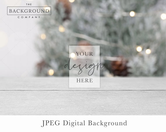 Christmas Tree Background Mock up Christmas Mockup | Etsy