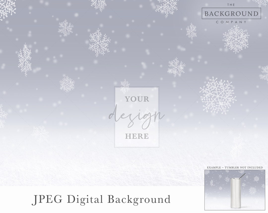 Christmas Background for Product Mockups | Snow Background Mockup ...