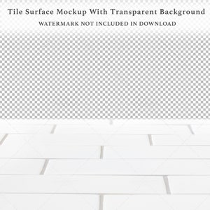 Customizable Tile Surface Mockup | Tile Mockup With Transparent ...