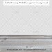 Customizable Wooden Table Mockup | Transparent Background Mockup ...