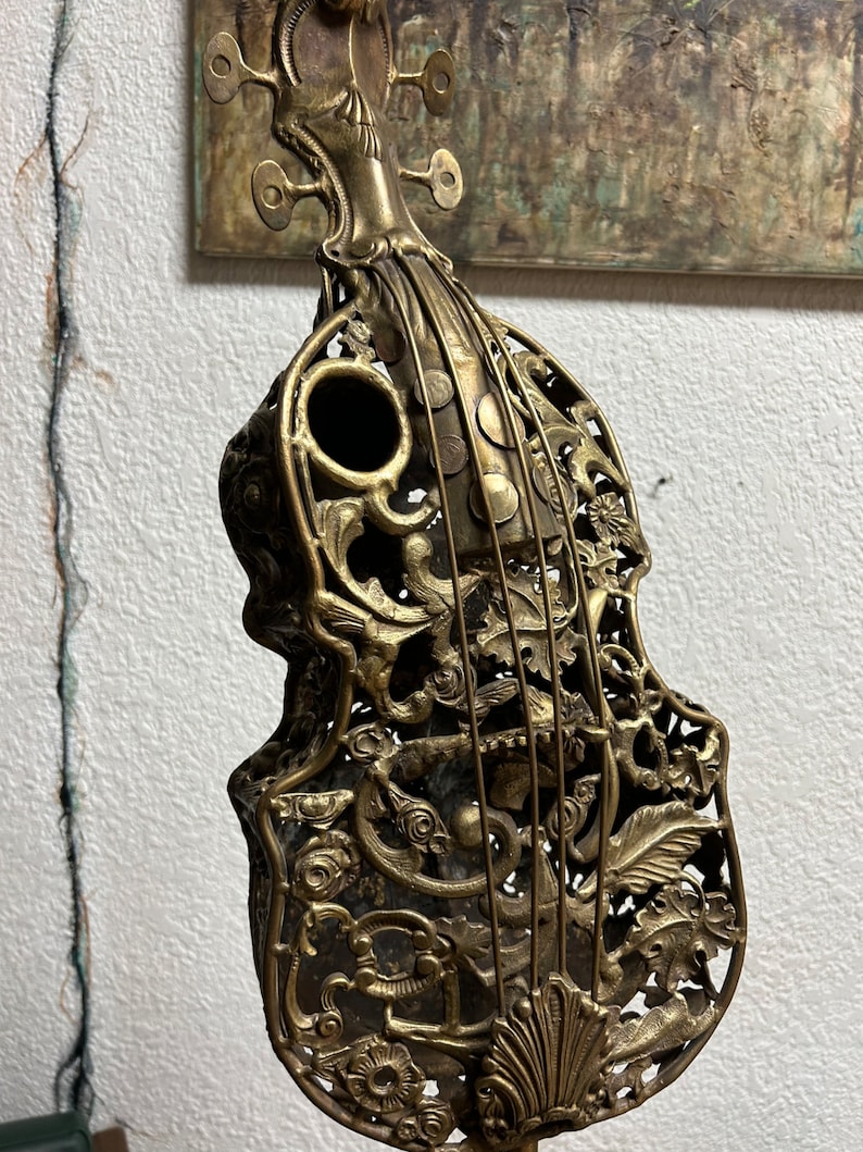 Bronze Violin Sculpture - Etsy