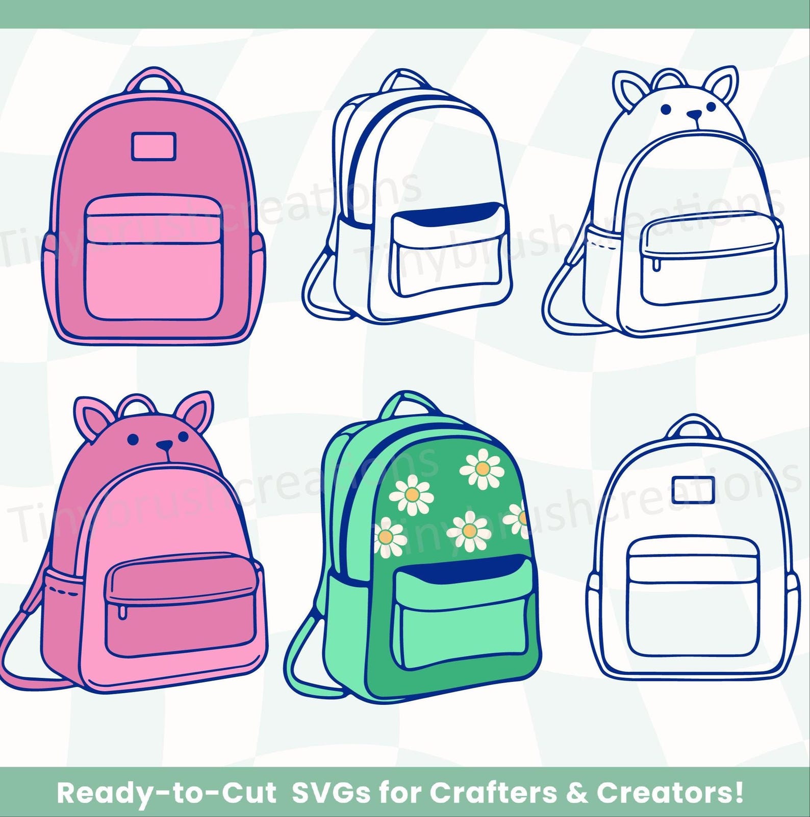 Backpack SVG File: DIY Crafting Clipart (digital Download) - Etsy