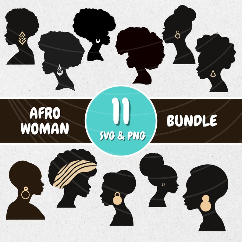 Black Girl SVG Bundle Svg Bundle Afro Afro Woman Cut File for Cricut ...