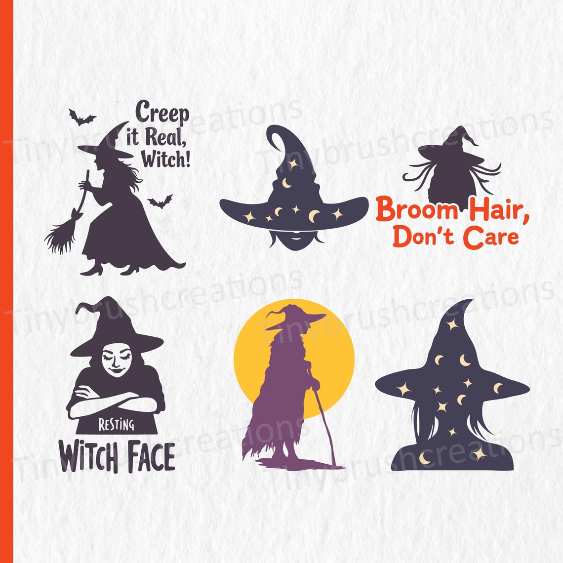Witch SVG Bundle: Mystical Halloween Clipart (digital Download - Etsy