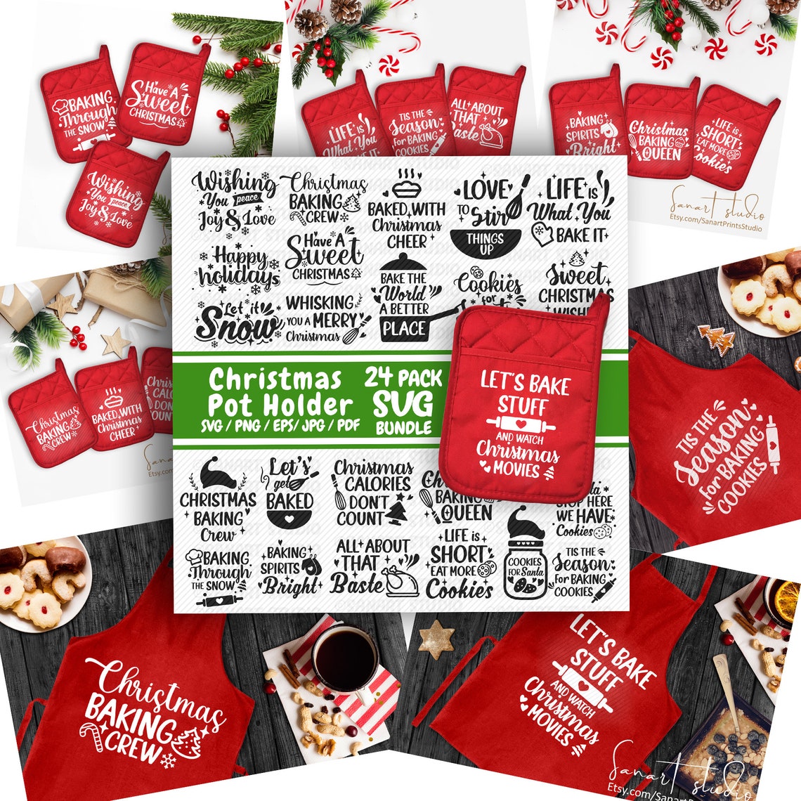 CHRISTMAS MEGA BUNDLE, 104 Designs, Christmas Vacation Svg Bundle, Cut ...