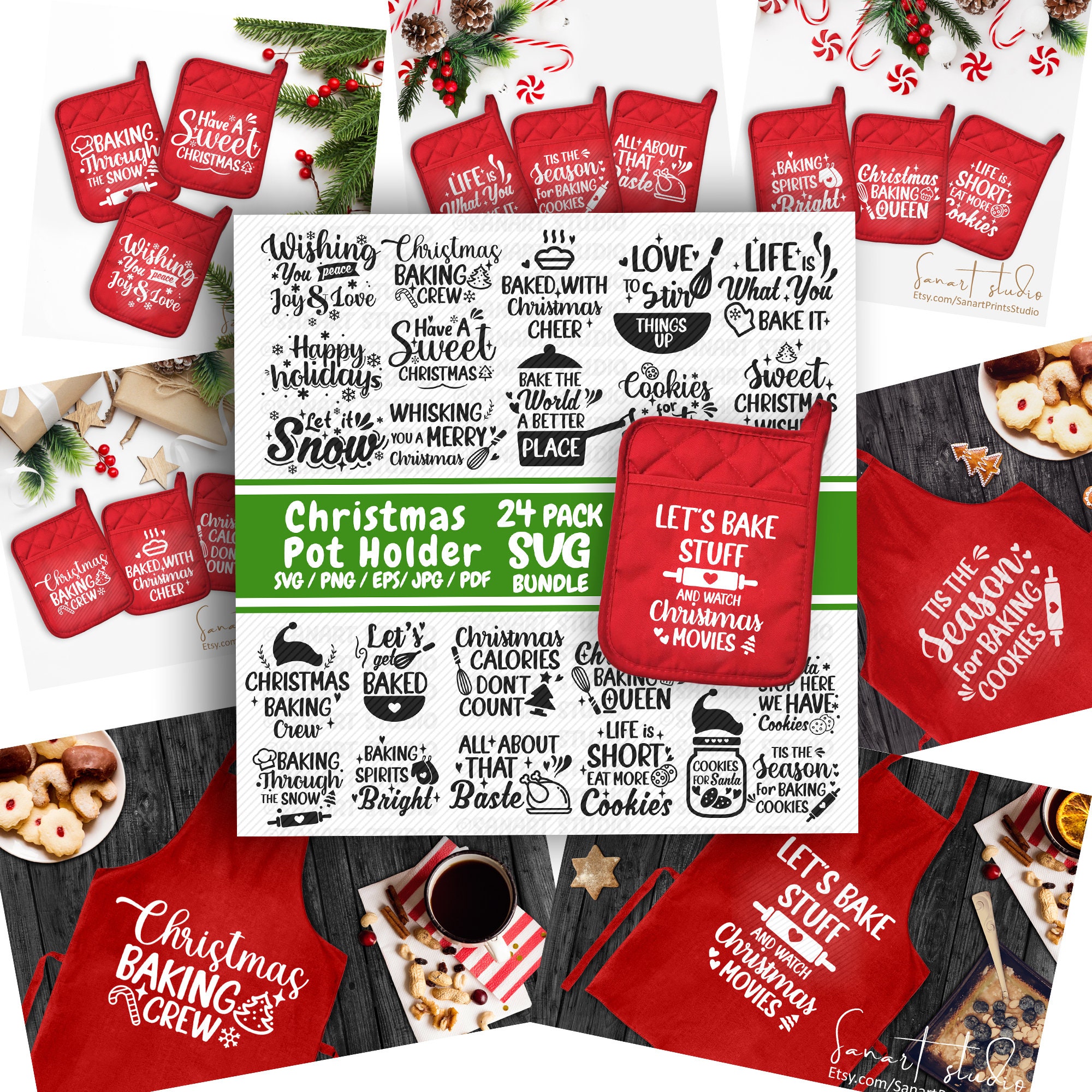 CHRISTMAS MEGA BUNDLE, 104 Designs, Christmas Vacation Svg Bundle, Cut ...