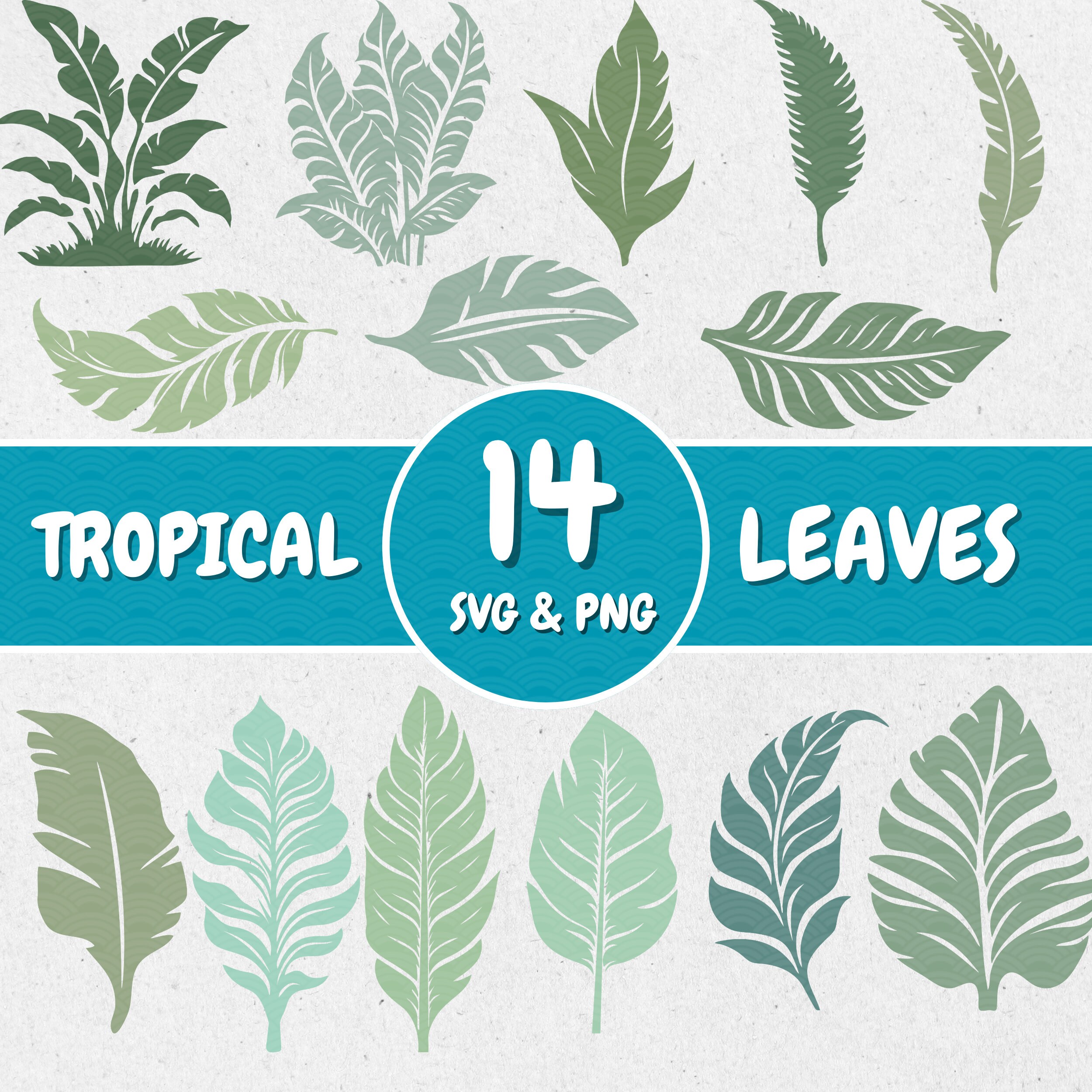 Leaves Svg Leaf Svg Tropical Leaves Svg Greenery Svg - Etsy
