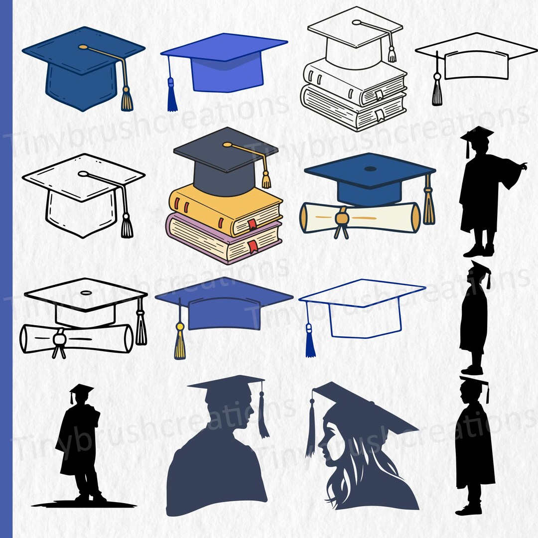 Graduation Cap SVG Bundle: Graduation Cap & Diploma SVG, Cricut Cut ...