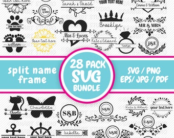 Last Name Frame - Etsy