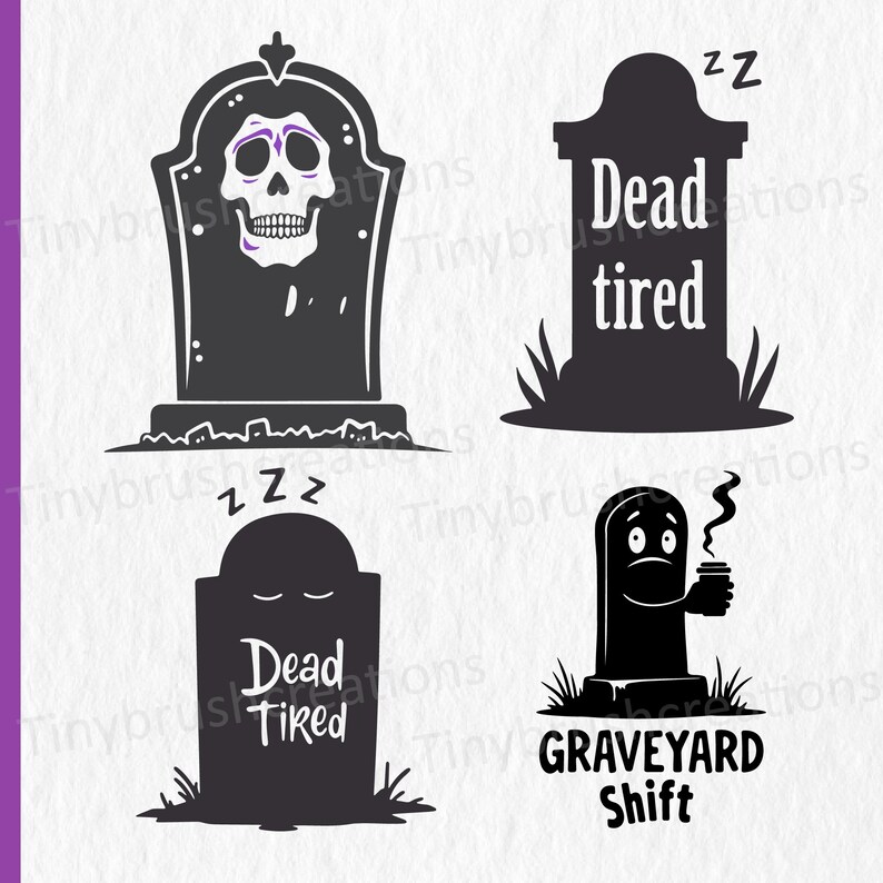 Tombstone SVG Bundle: Gravestone Clipart, Halloween Cricut Cut Files ...