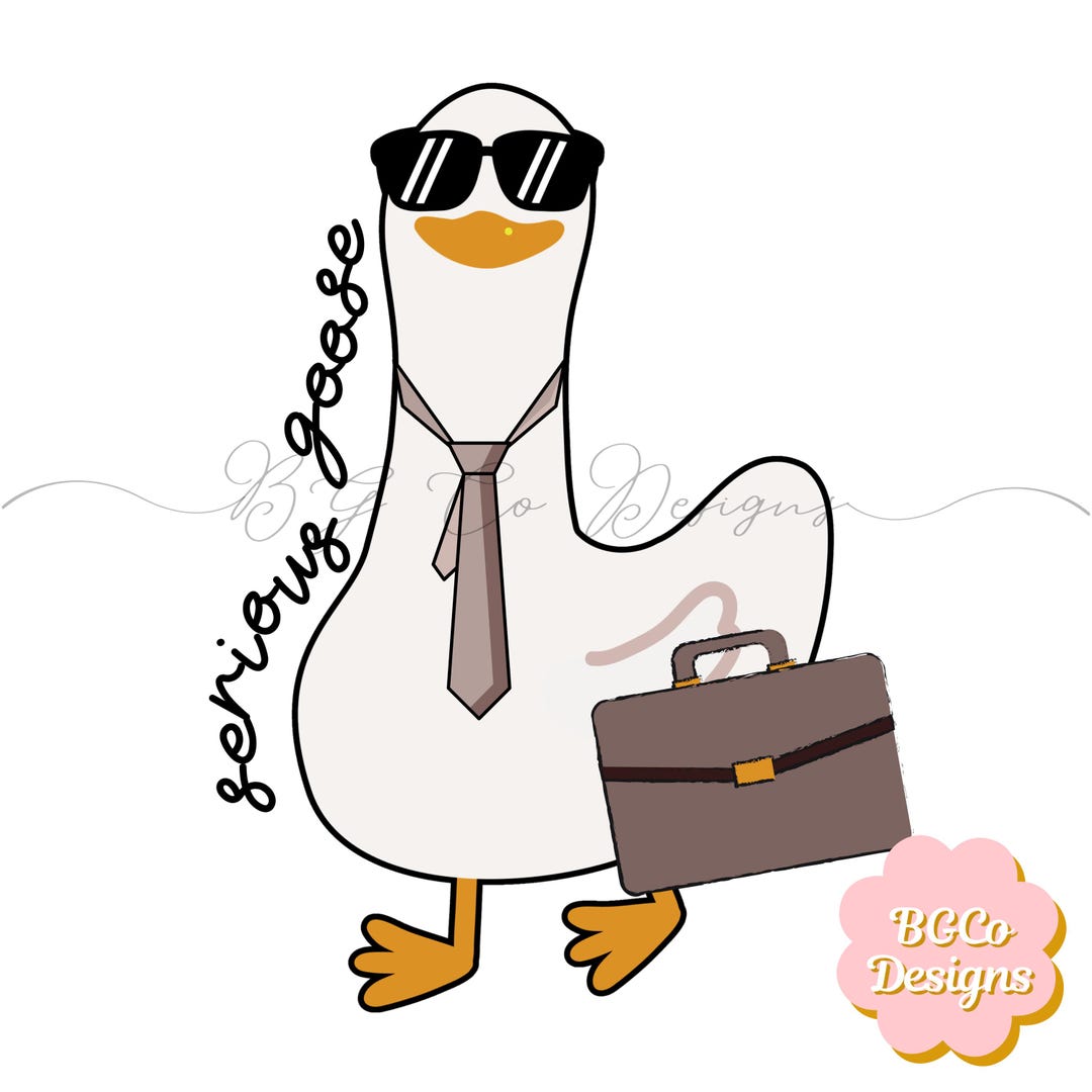 Serious Goose PNG DIGITAL DOWNLOAD - Etsy