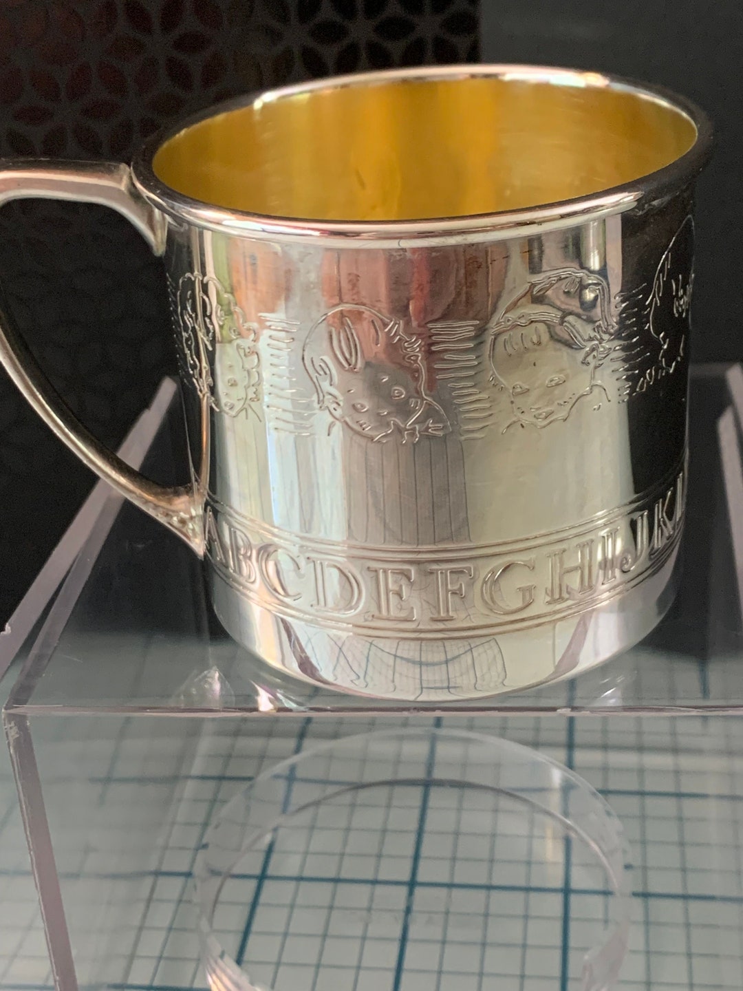 Oneida Silverplate Baby Faces and Alphabet Baby Cup - Vintage - Etsy