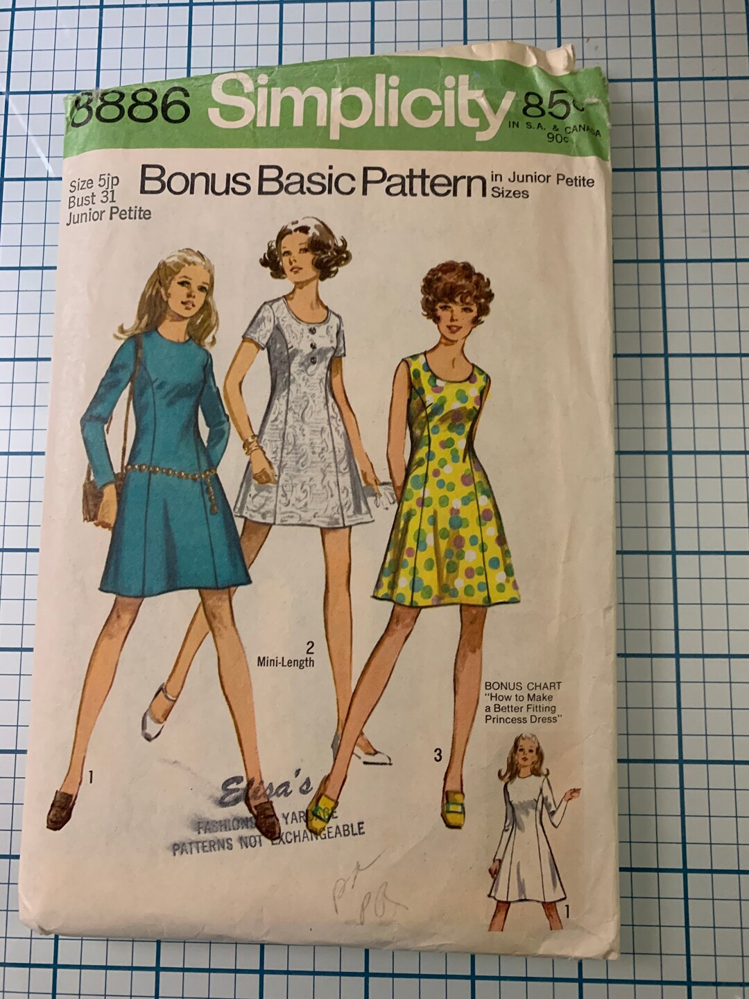 Simplicity 8886 Vintage Pattern Size 5JP - Etsy