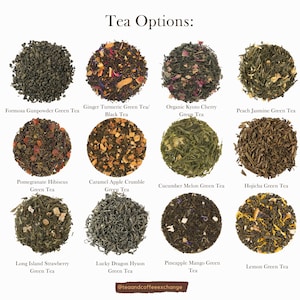 Personalized Green Tea Sampler Gift Box: Organic Gourmet Variety Set ...